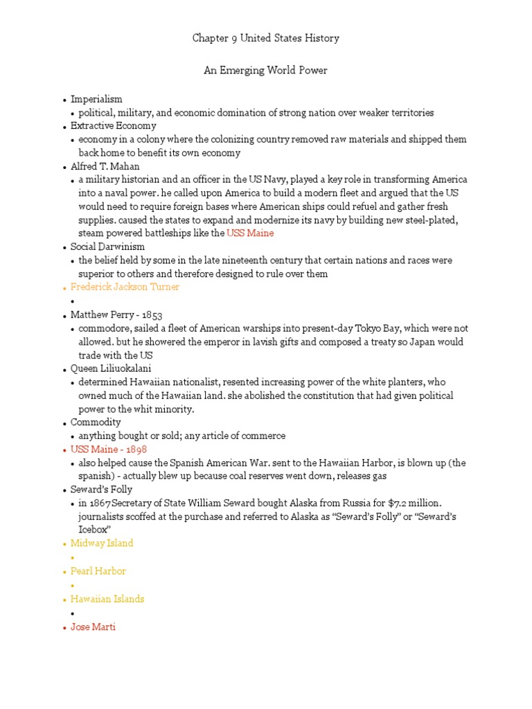 Chapter 9 United States History | PDF | Theodore Roosevelt | The United ...