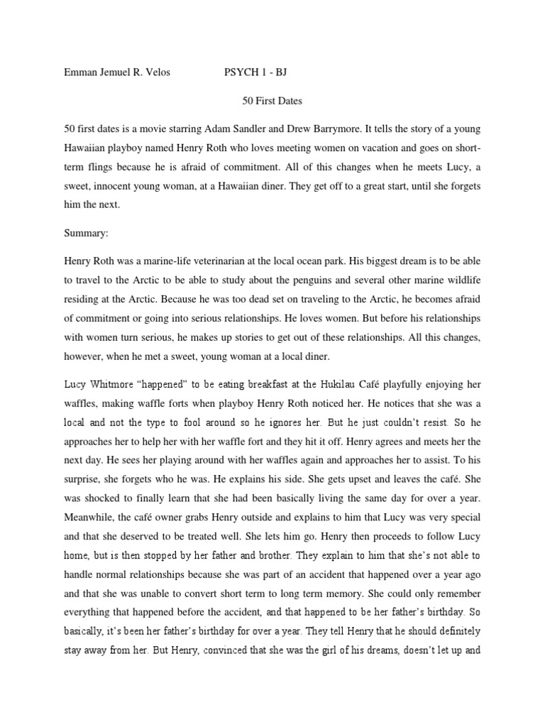 A Tale of Love and Memory: Analyzing the Medical Accuracy of Lucy's ...