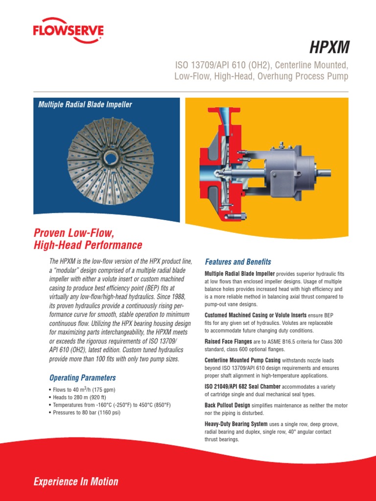 Red Title Here Proven Low-Flow, High-Head Performance | PDF | Bearing ...