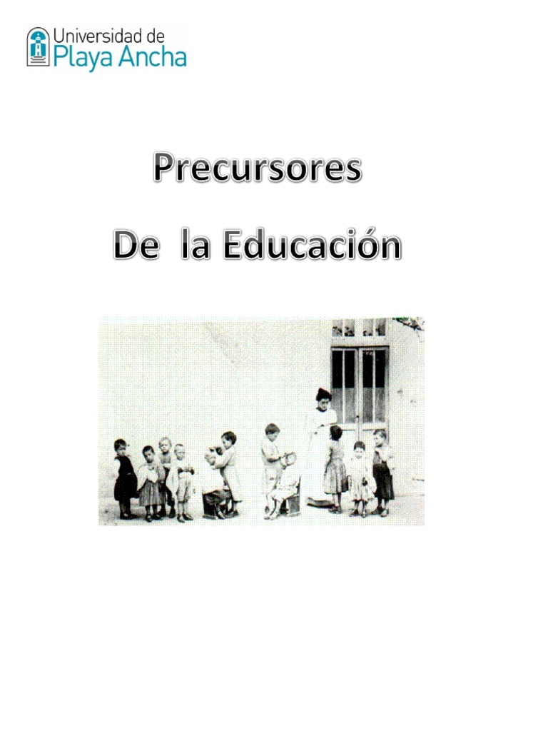 Precursores | PDF | Educación Montessori | Jardín de infancia