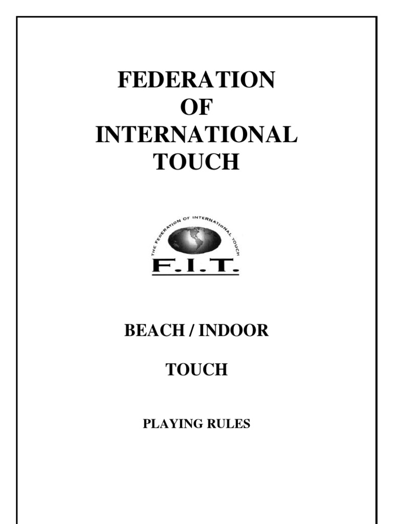 Fit Beach Touch Rules | PDF | Referee | Football Codes