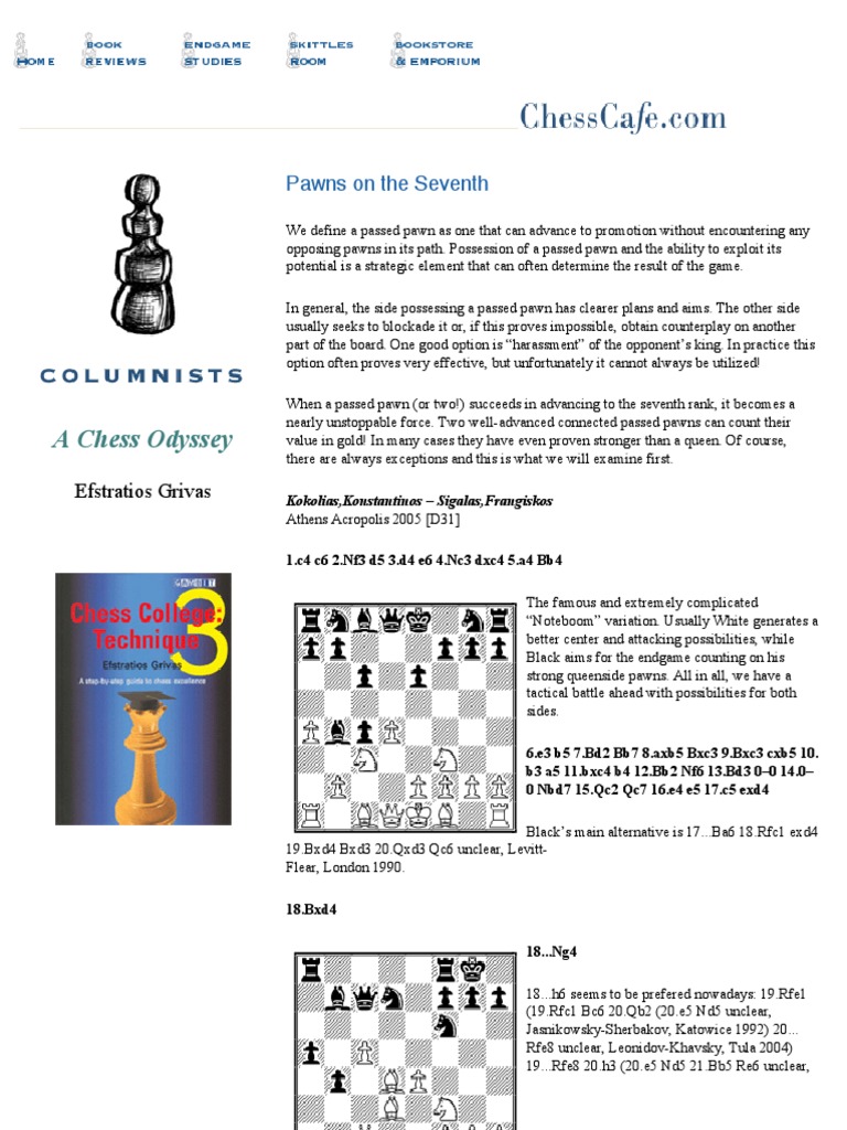 A Chess Odyssey: Pawns On The Seventh | PDF | Board Games | Traditional ...