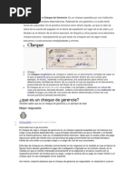 Cheque para Abono en Cuenta | PDF