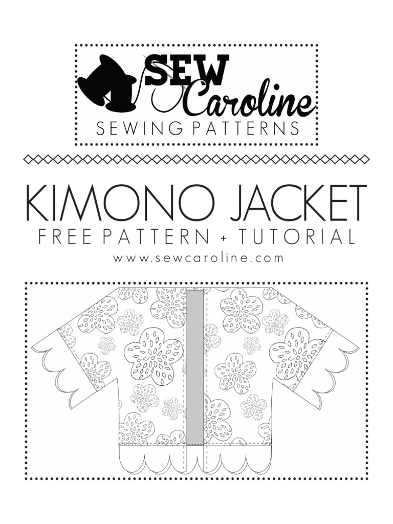 Kimono Jacket: Free Pattern + Tutorial | PDF | Seam (Sewing) | Sewing