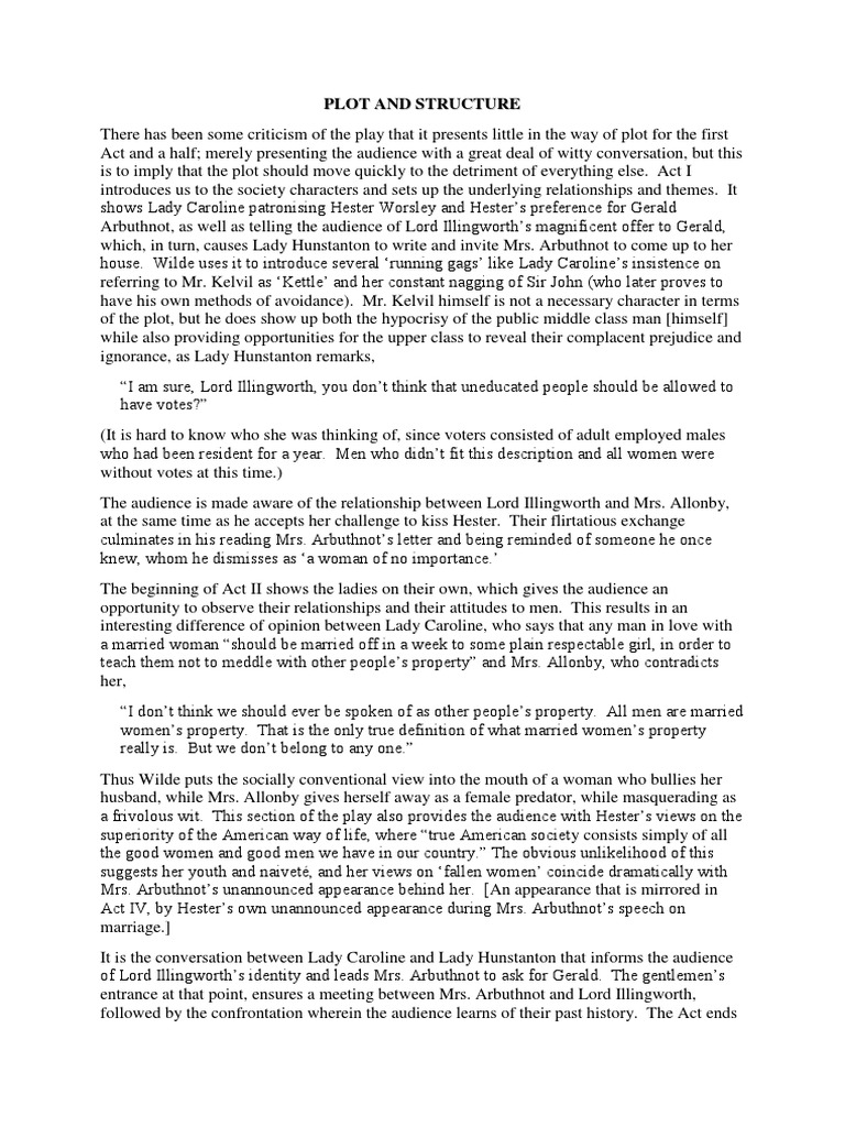 Plot and Structure | PDF