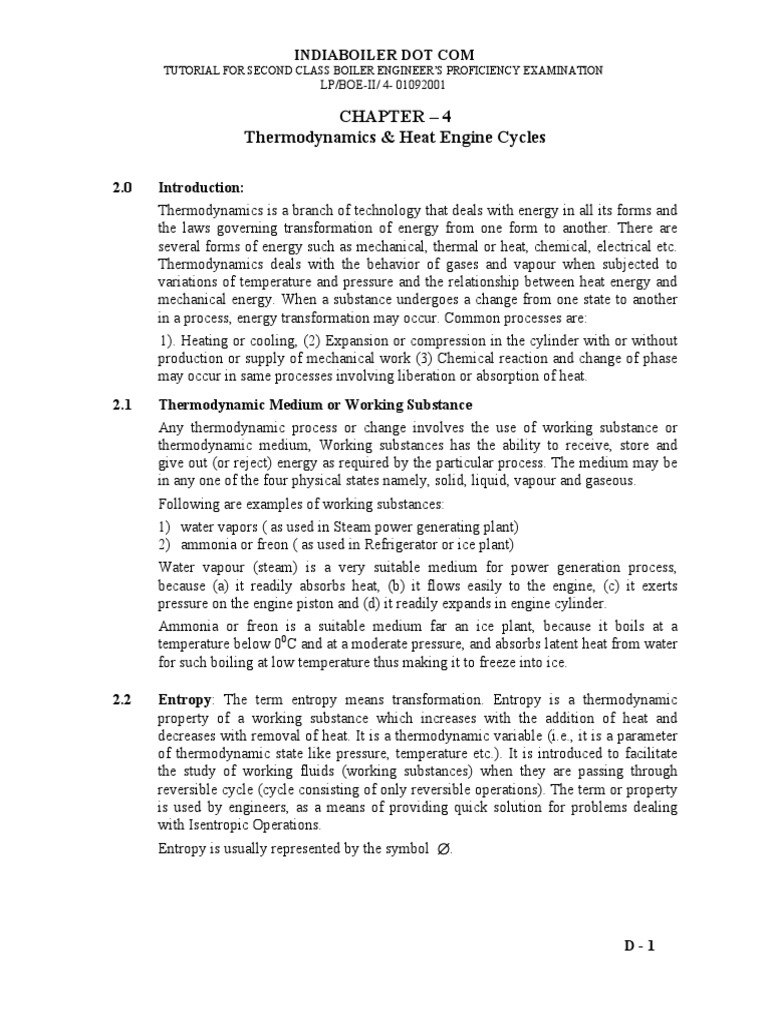 Ch 4 Thermodynamics Heat Engine Cycles Pdf Steam Engine Steam