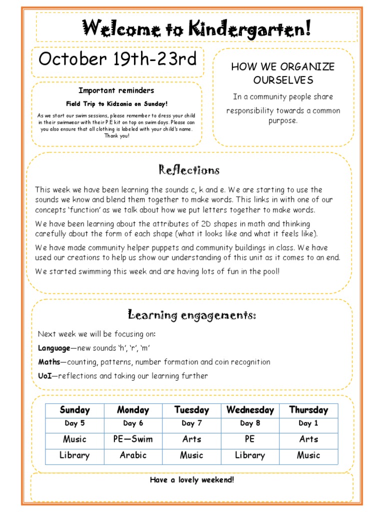 Newsletter Week Beginning 19 10 14 | PDF