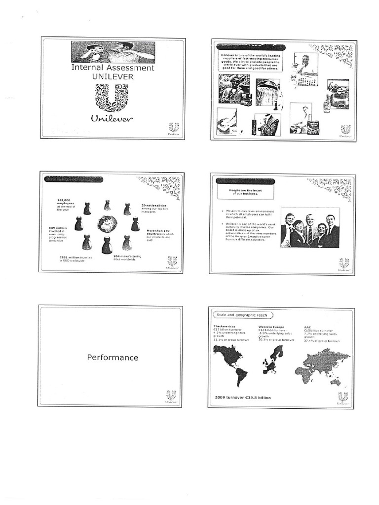 Internal Assessment - Unilever | PDF