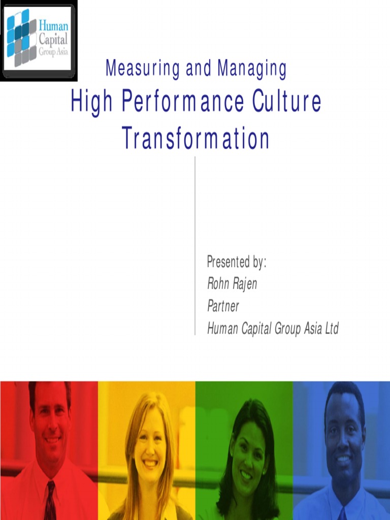 High Performance Culture Transformation | Organizational Culture ...