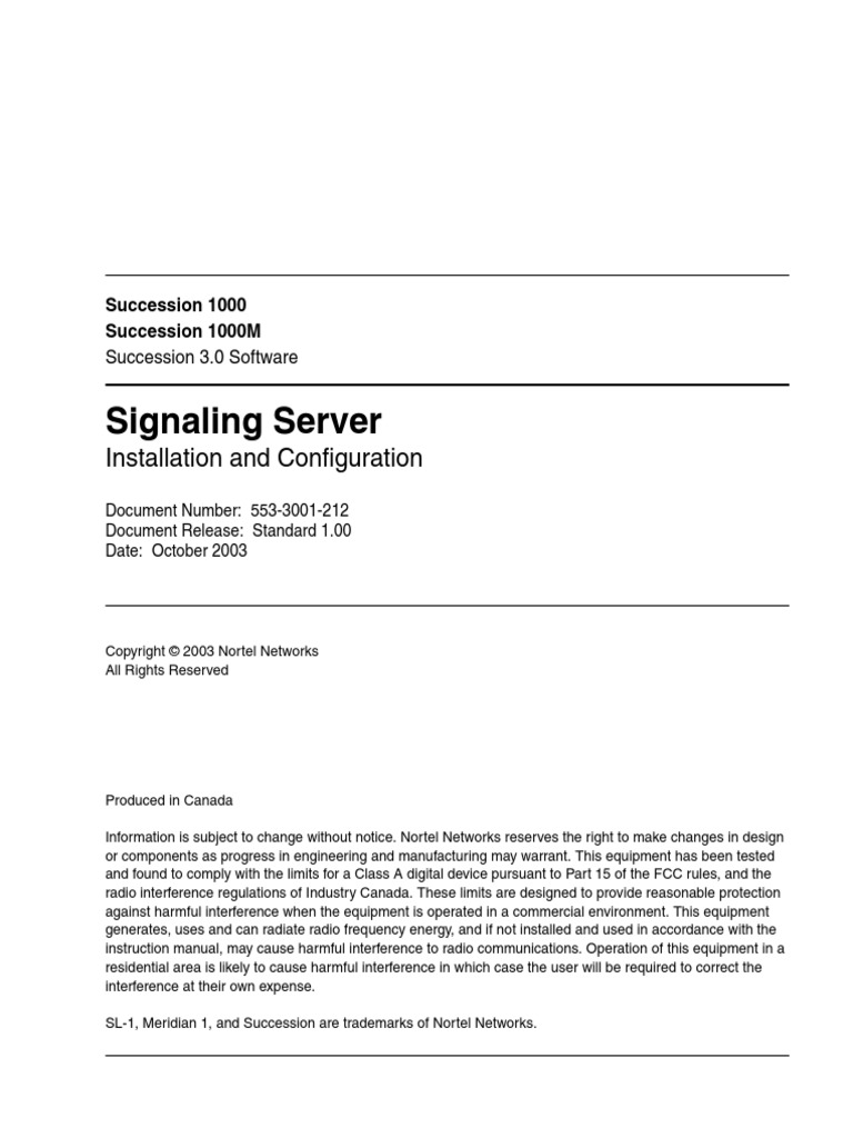 Signaling Server: Installation and Configuration | PDF | Computer ...