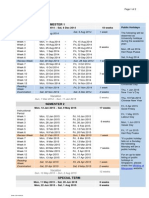 NUS Academic Calendar 2024/25 | PDF | Academic Term | Educational Stages