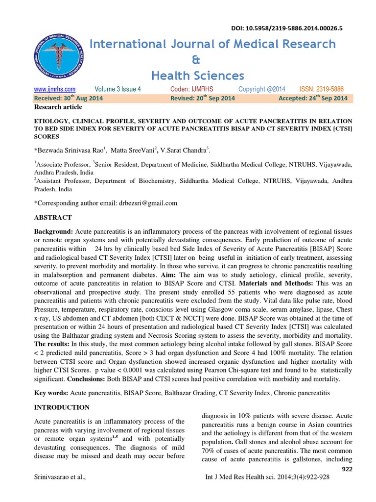 26 Srinivasarao Etal | PDF | Ct Scan | Diseases And Disorders