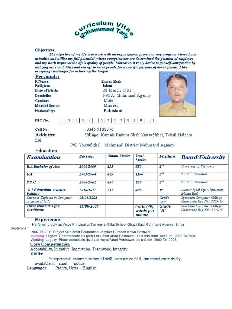 Tariq CV | PDF | Psychology | Business