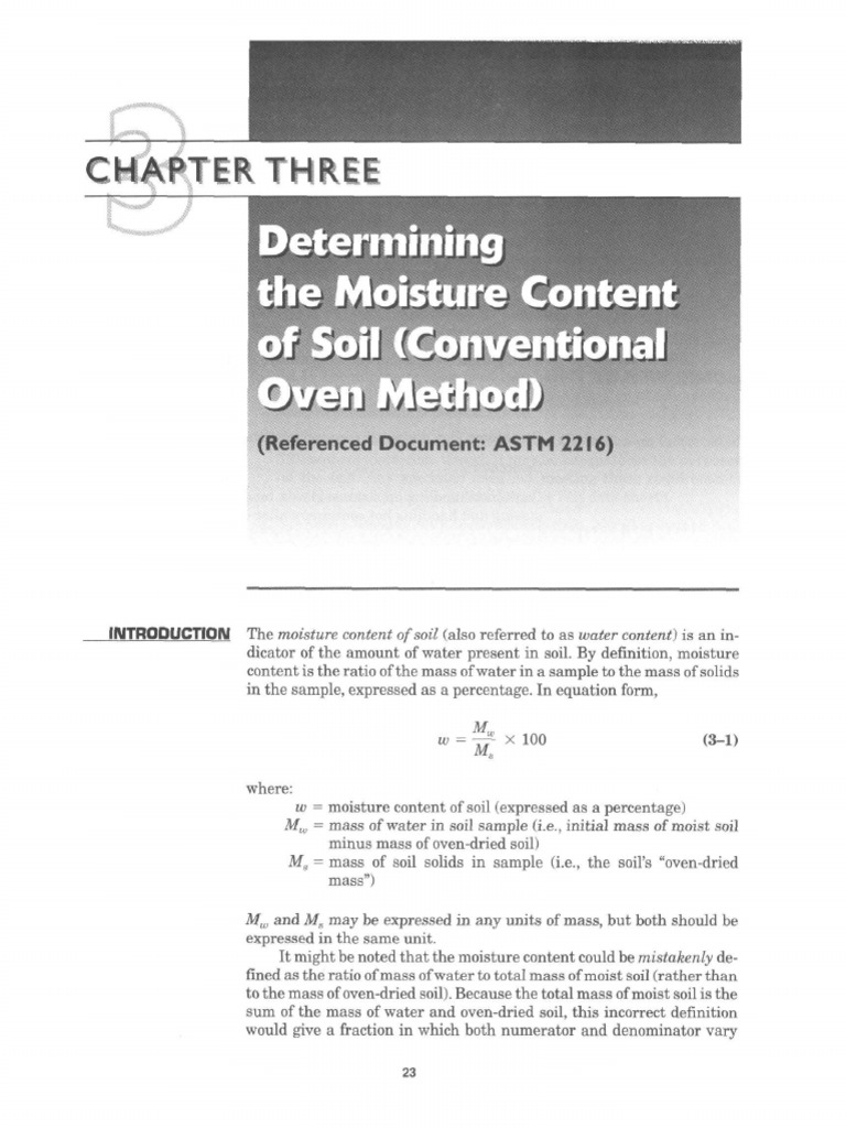 Soil Moisture Content Determination | PDF | Fraction (Mathematics) | Soil