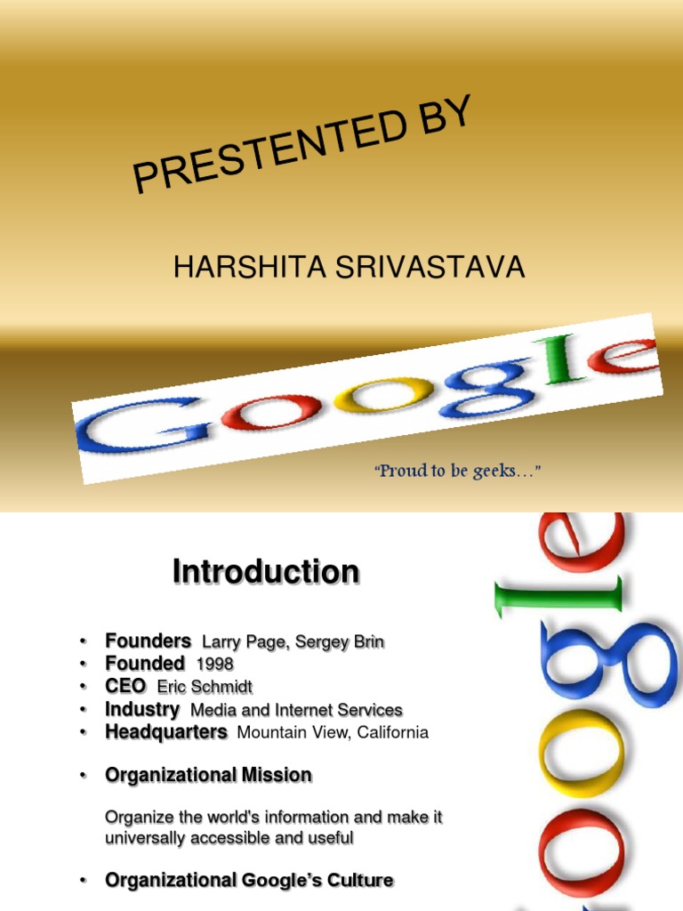 Google: Founders and Culture Overview | PDF | Employment | Google