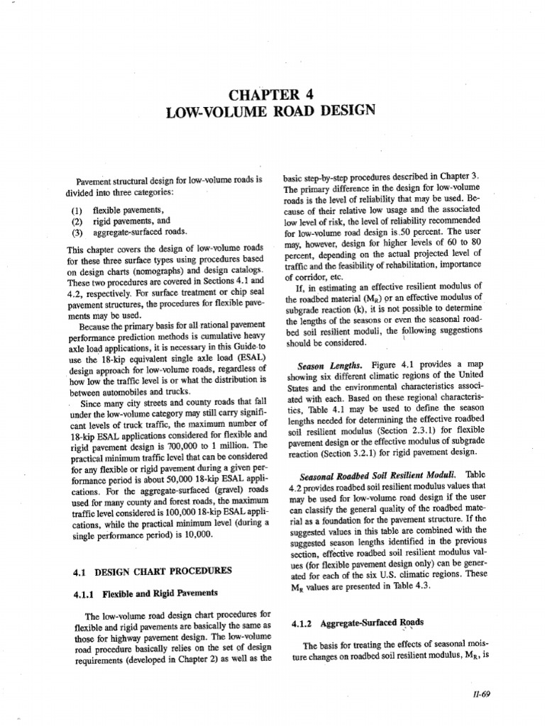 AASHTO Low Volume Road Pavement Designpdf | PDF