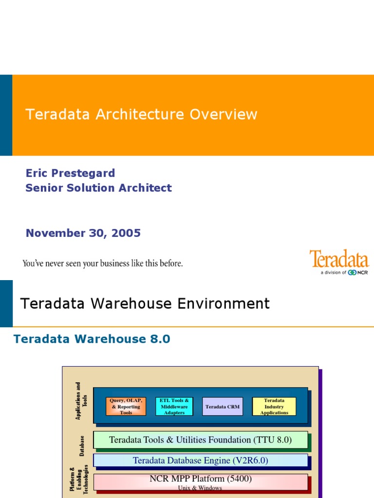 Teradata Architecture | PDF | Databases | Database Index