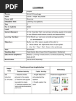 5 Sample of A Traditional Lesson Plan | PDF | Lesson Plan | Murder