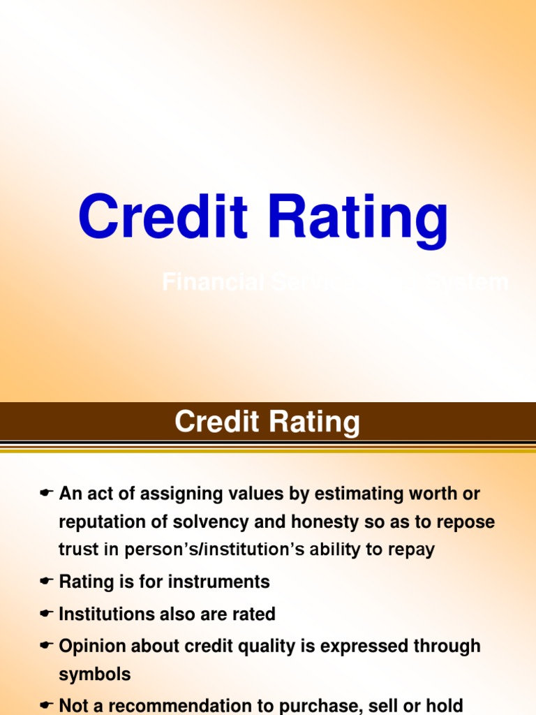 Credit Research Report Overview | PDF | Credit Rating Agency | Credit ...