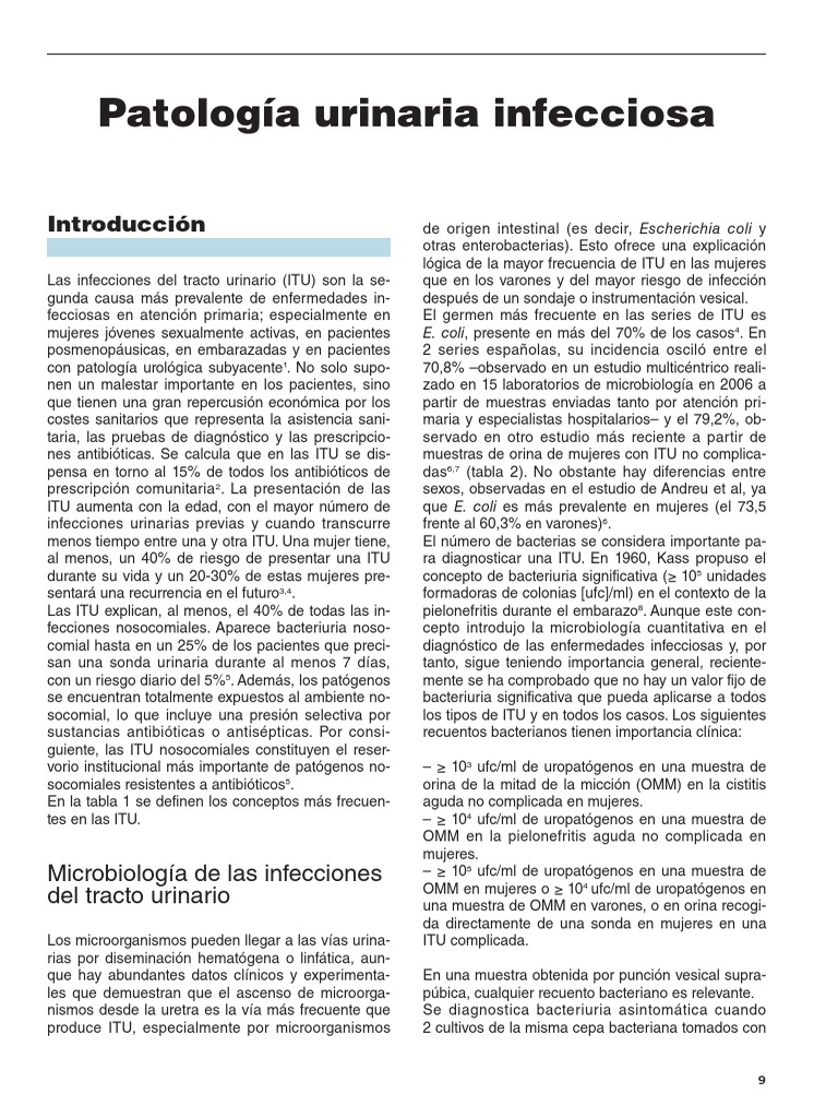 Bacteriuria Asintomática PDF | PDF | Infección del tracto urinario ...