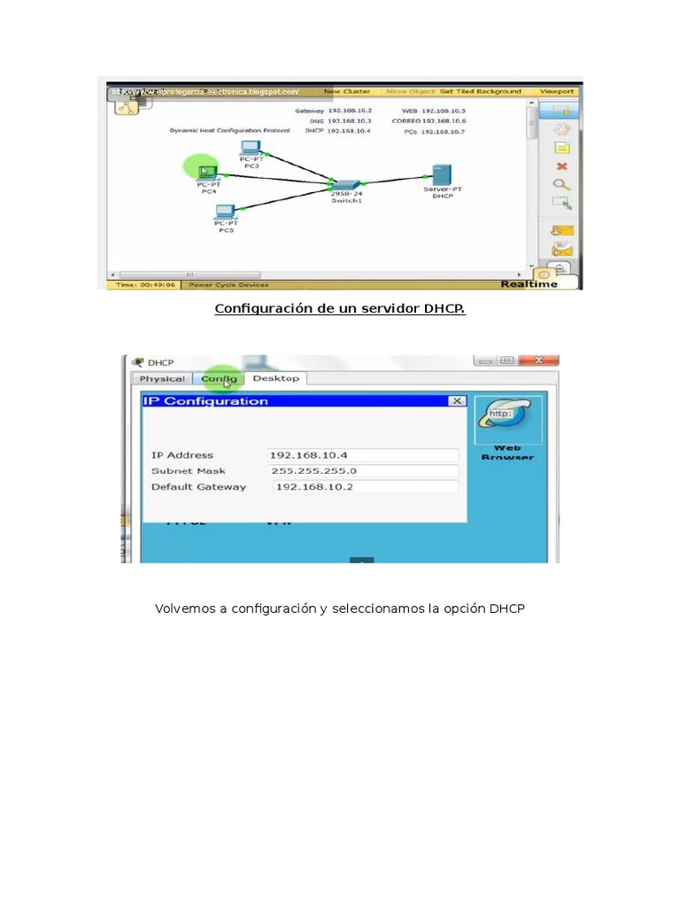 Configuración de Un Servidor DHCP, DNS, Web y Correo | PDF | Servidor web | Internet y web