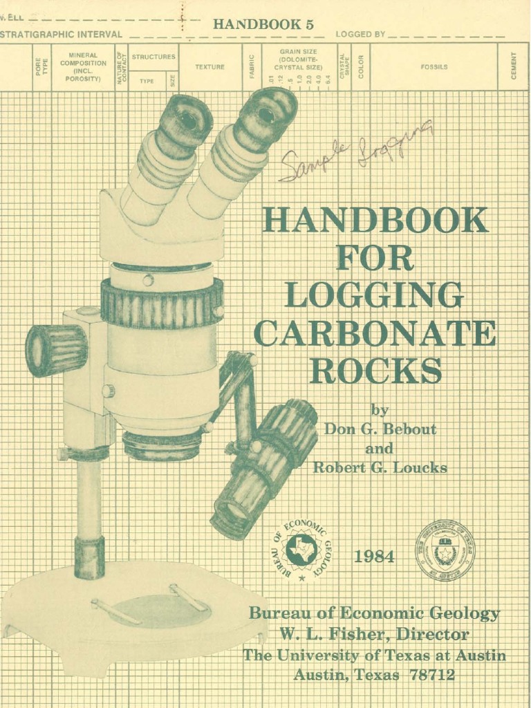 Handbook Core Logging Carbonate 1984 PDF | PDF