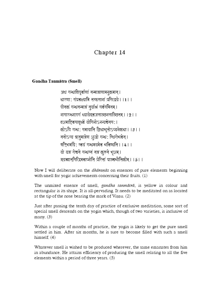 Yogic Meditation on Smell and Taste | PDF | Religious Behaviour And ...