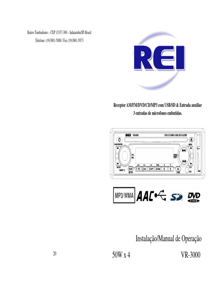 Manual VR-3000 Português PDF | PDF