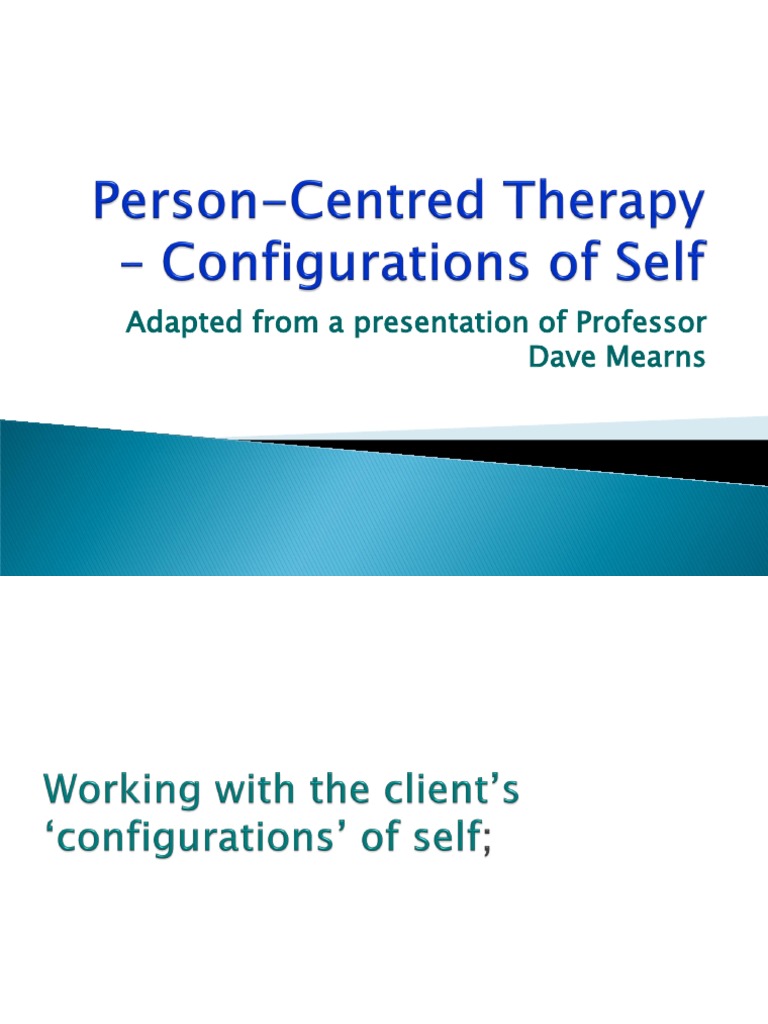 D Person-Centred Therapy - Configurations of Self | PDF | Psychotherapy ...