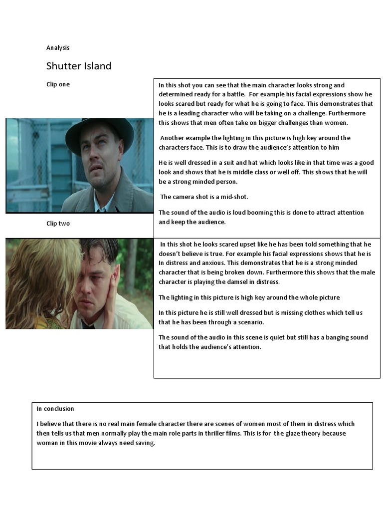 Shutter Island Character Analysis and Themes | PDF