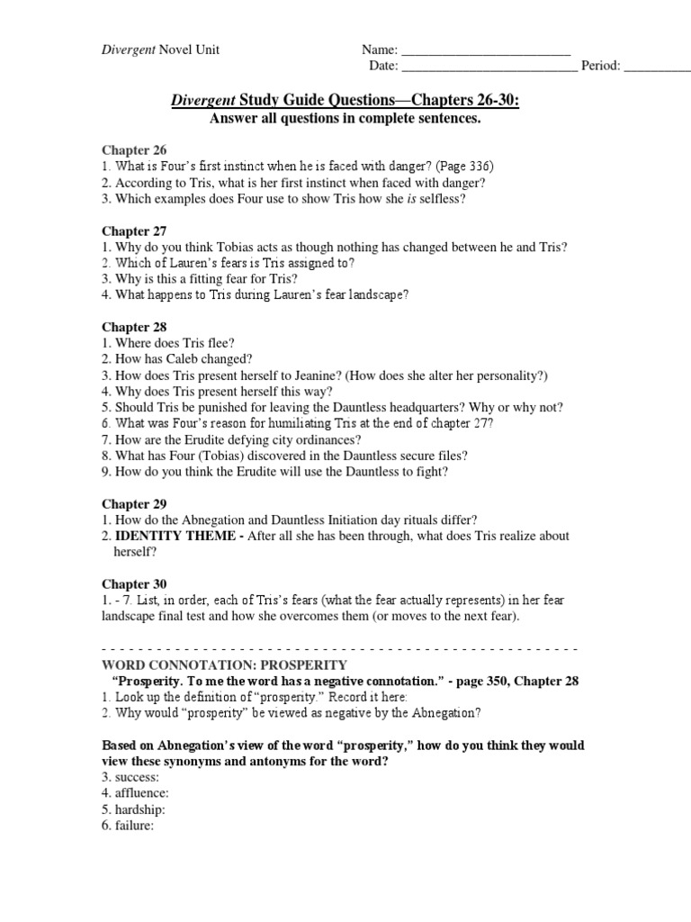 Tris's Fears in Divergent Explained | PDF | Divergent (Novel)