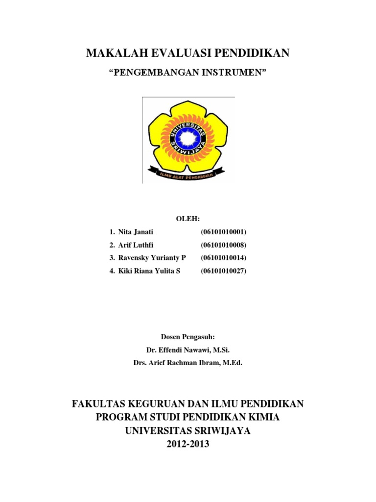 Cover Makalah Evaluasi Pendidikan | PDF