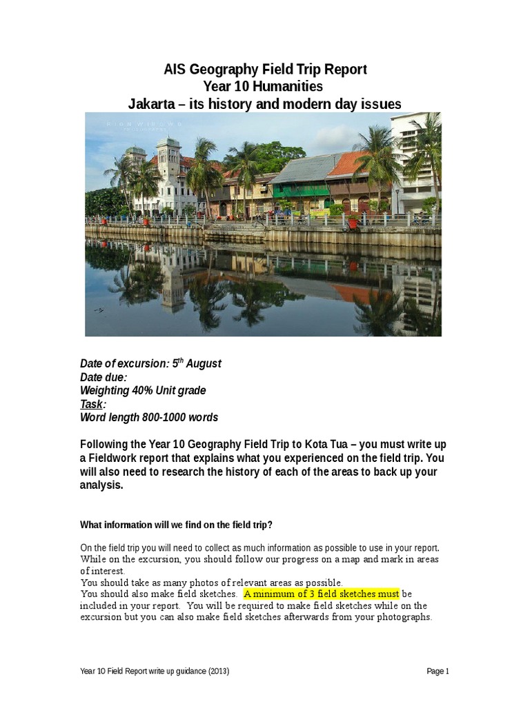 Fieldwork Write Up Booklet 2 | PDF | Field Research | Geography