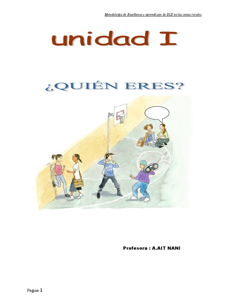 Unidad 1 ¿Quién Eres? | PDF