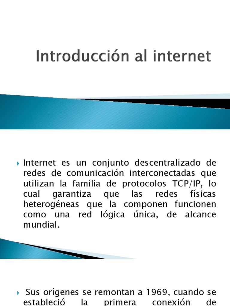 Introducción Al Internet | PDF | Internet | Protocolos de internet