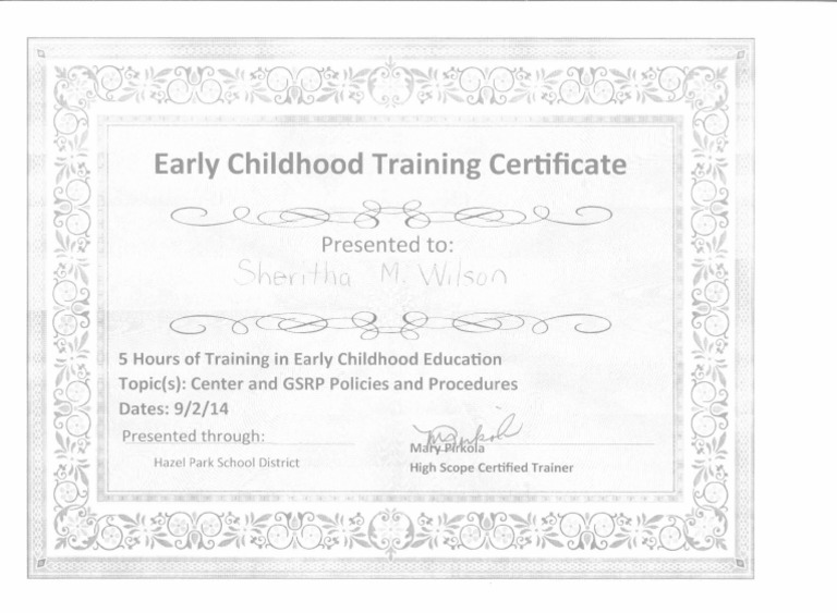 Early Childhood Education Training Overview | PDF | Language Arts ...