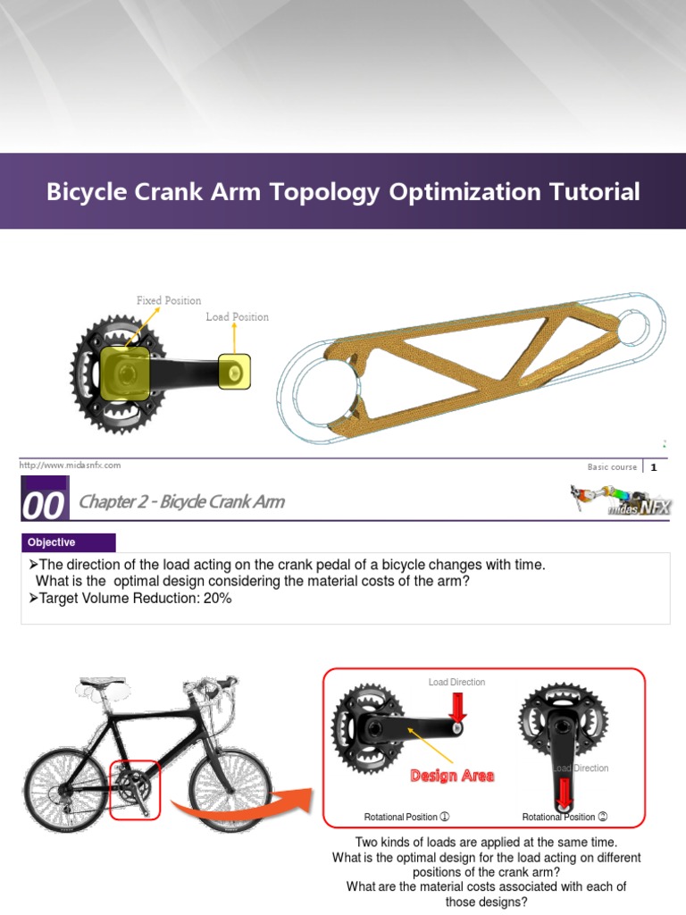 Bicycle Crank Arm Topology Optimization Tutorials PDF | PDF | Teaching ...