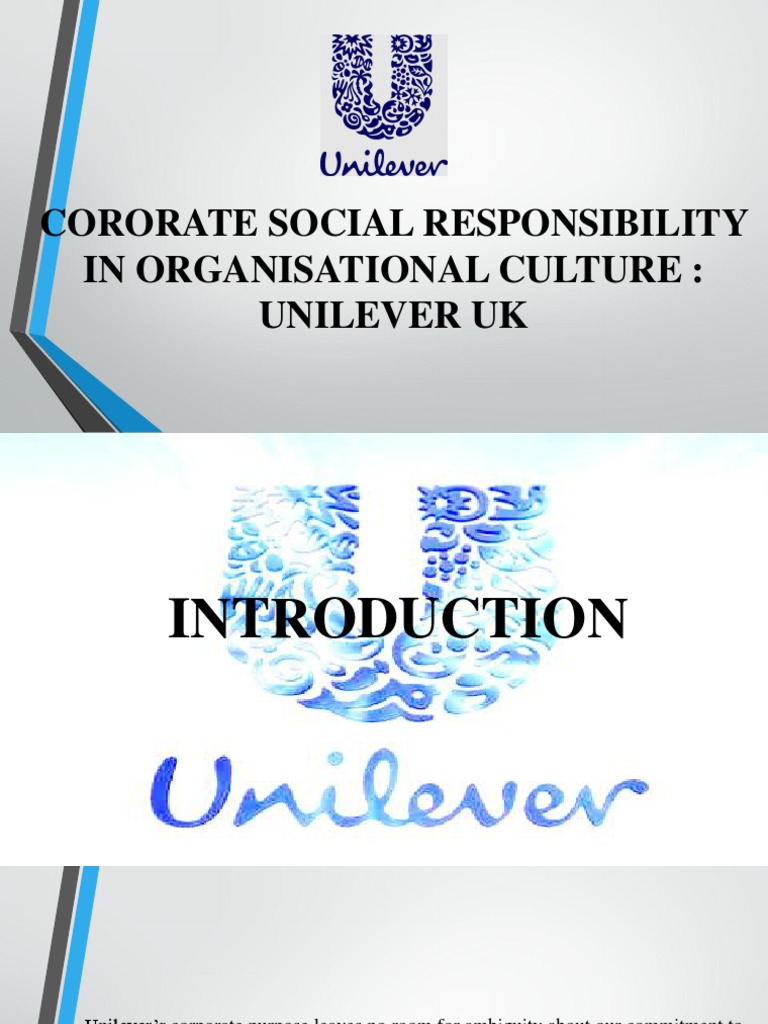 Unilever | PDF | Unilever | Corporate Social Responsibility
