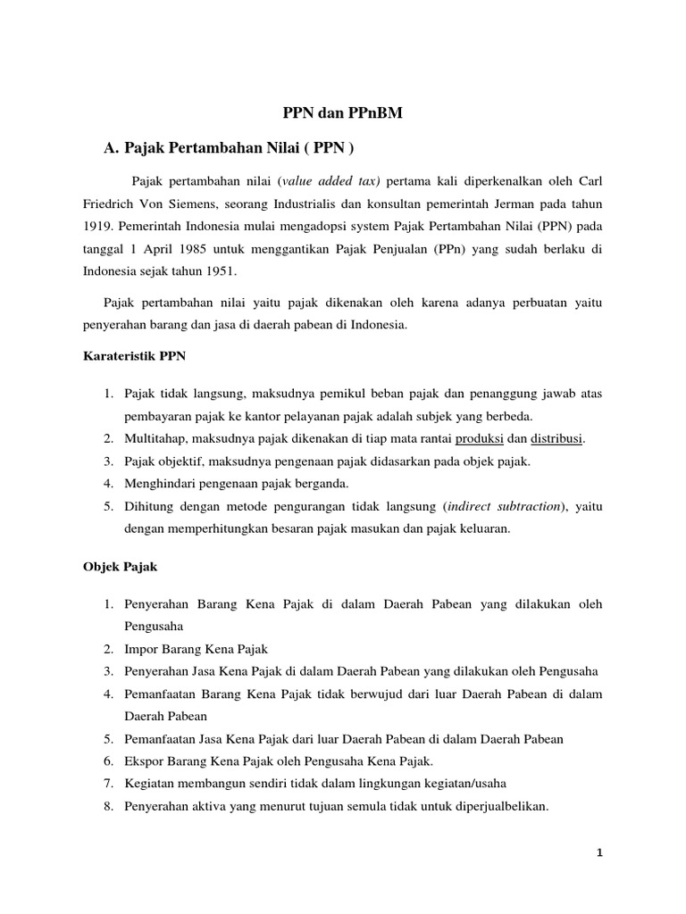 Makalah PPN Dan PPNBM | PDF