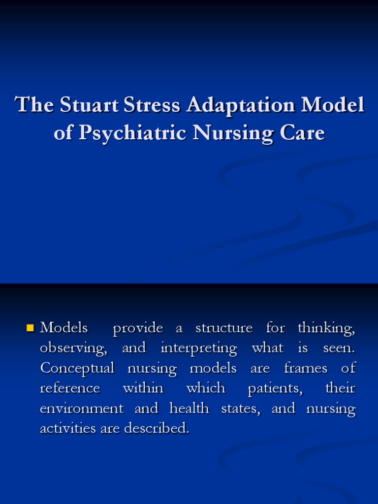 Stuart Stress Adaptation Model Overview | PDF | Coping (Psychology) | Stress (Biology)