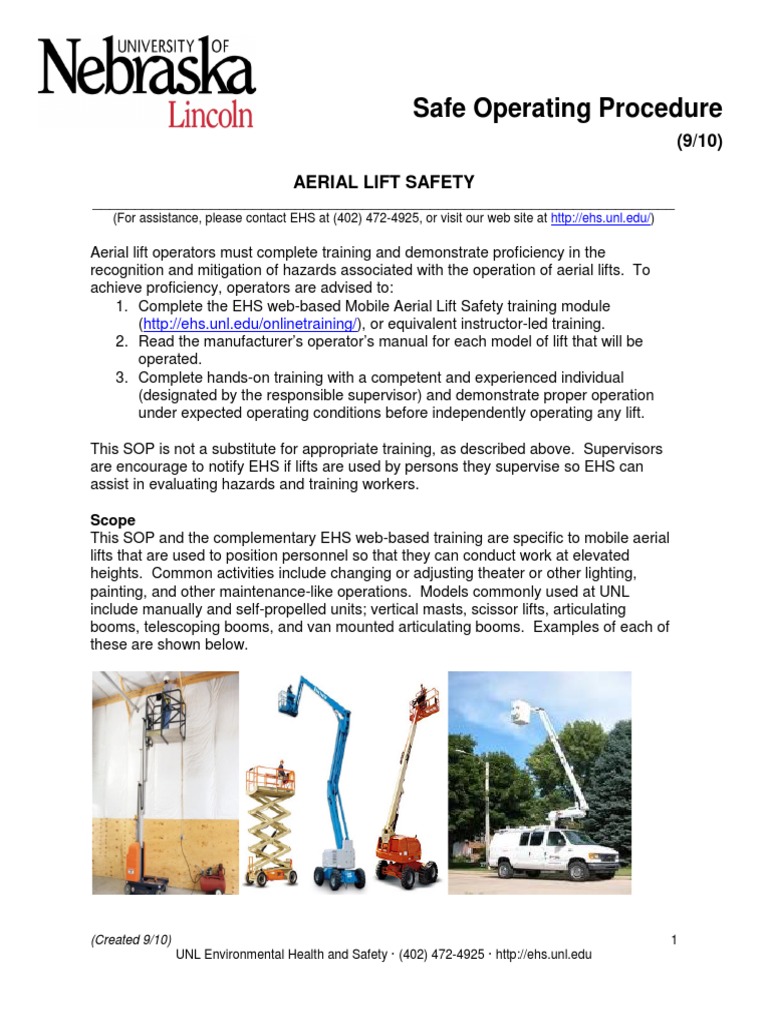 Articulated Boom Lift Safety | PDF | Technology & Engineering