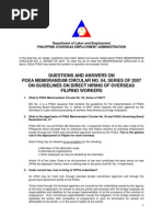 POEA Standard Employment Contract | PDF | Working Time | Employment