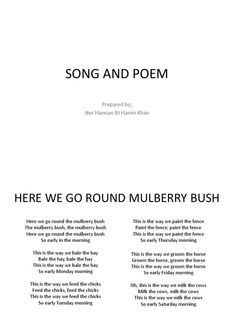 Engaging Poems and Songs for Kids | PDF | Poetry