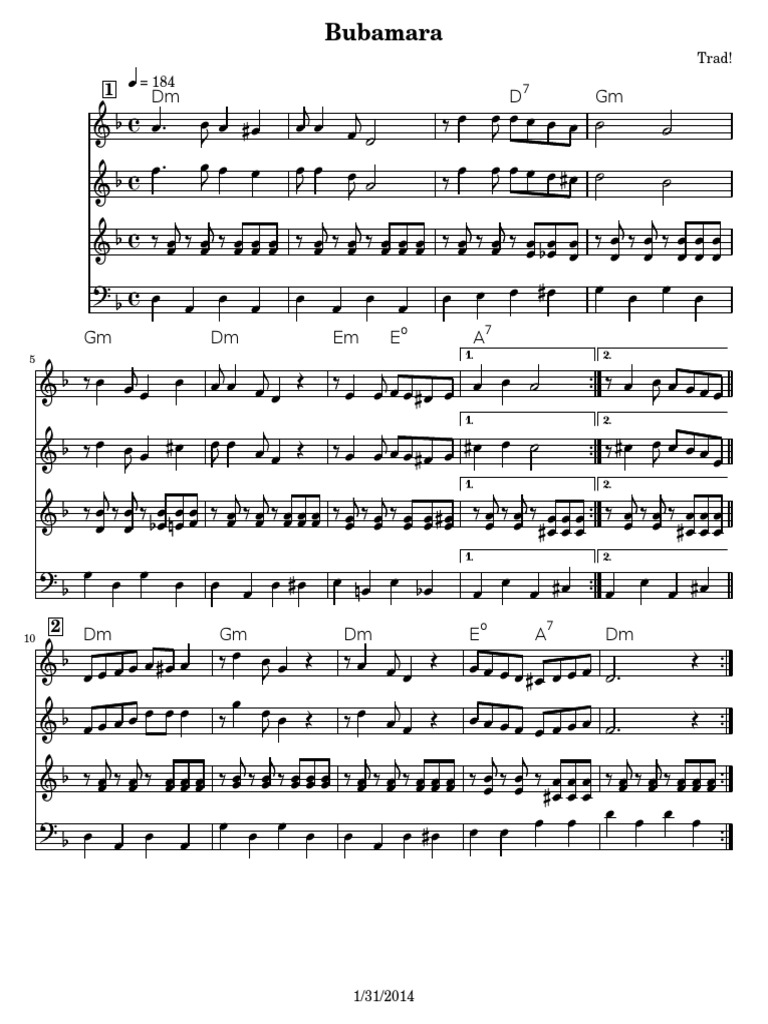 Bubamara Score | PDF