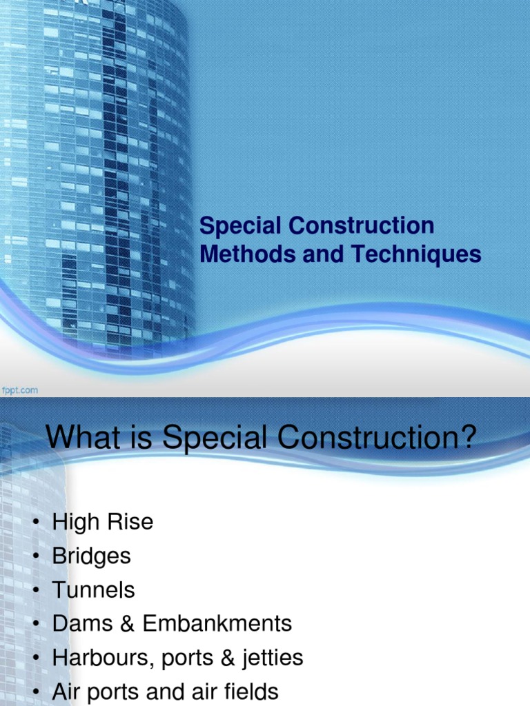 Special Construction Methods and Techniques | PDF | Bridge | Transport ...