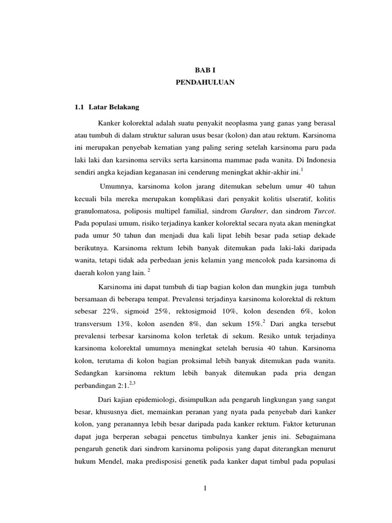 LAPORAN KASUS BEDAH DIGESTIF - Ca Colorektal | PDF