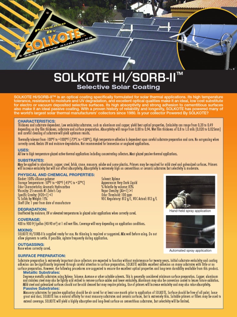 Sol Kote Brochure | Download Free PDF | Water | Paint