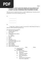 OBC Certificate Application Form Guide | PDF | Government | Social ...