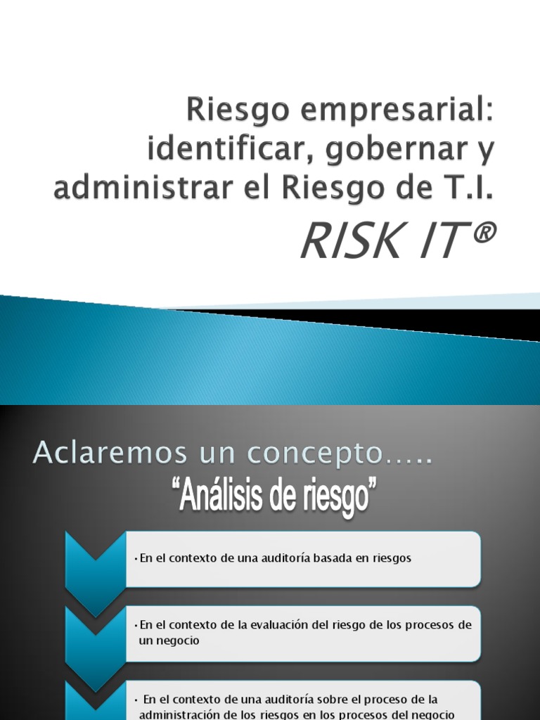 Risk IT - ISACA - Es PDF | PDF