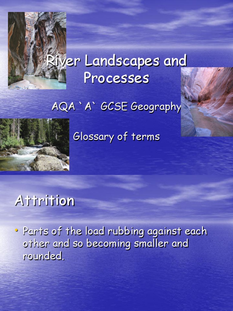 River Landscapes and Processes - Glossary of Terms | Download Free PDF ...